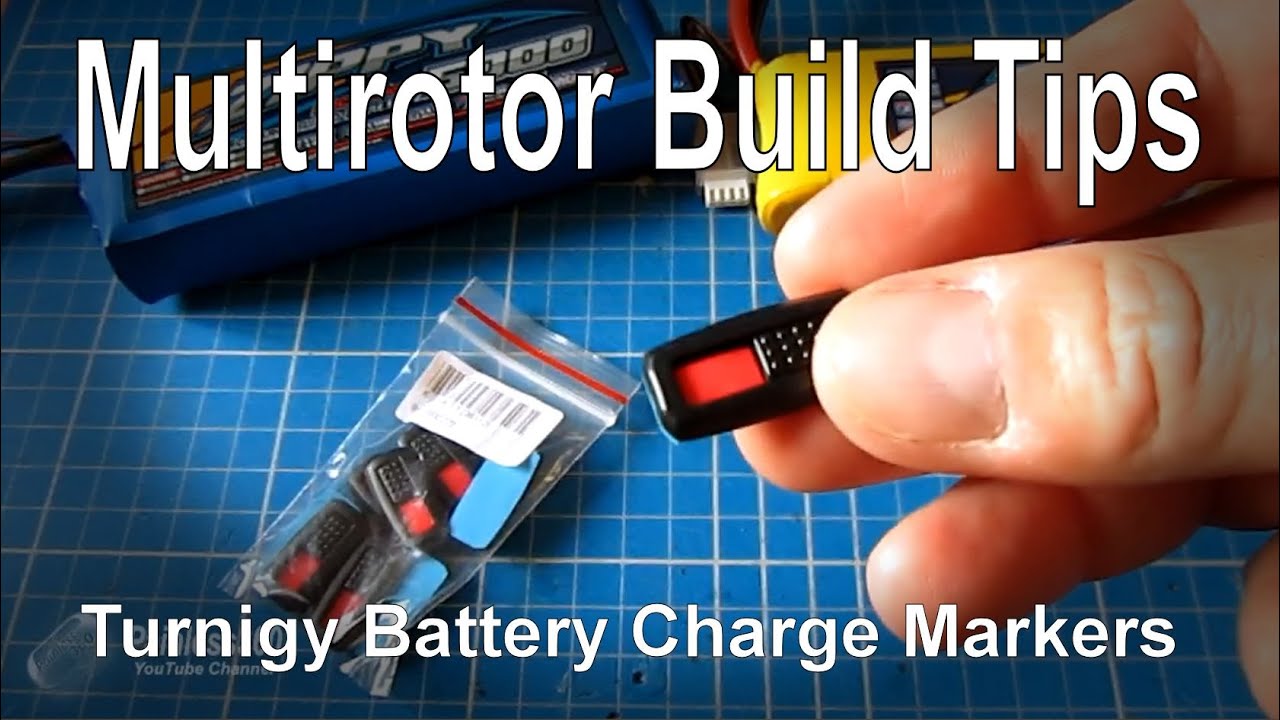 Multirotor build tips: Battery charge markers - YouTube