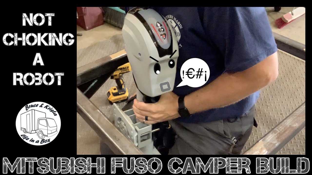Electric lift jack testing - Mitsubishi Fuso Sub frame prep. - YouTube