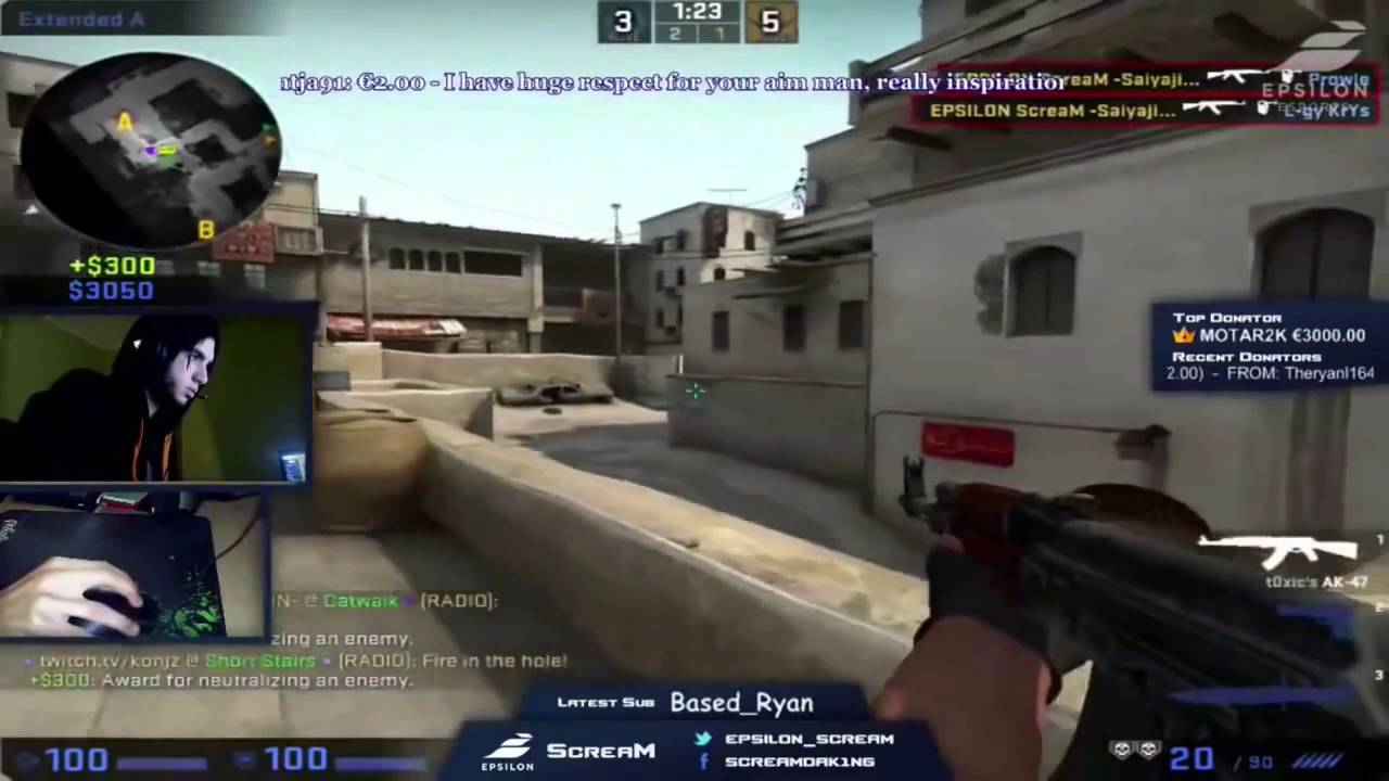 CS:GO - Scream Best Moments (Best Frags, Flickshots, Inhuman reactions ...