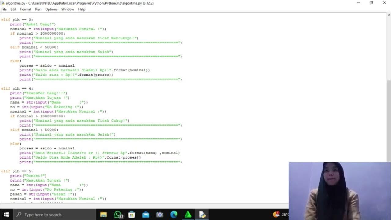 Program ATM (Tugas ALPRO Kelompok 3) - YouTube