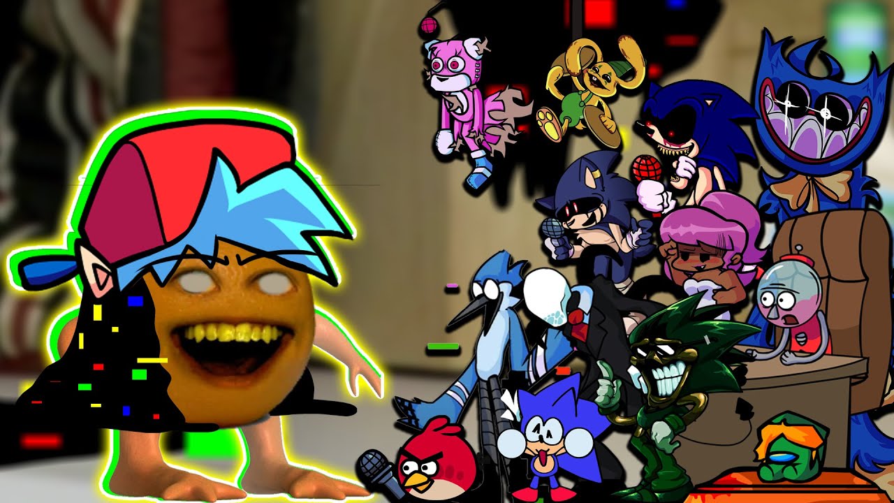 FNF vs Sliced Corrupted Annoying Orange Glitch -But Different ...