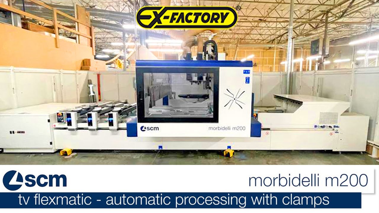 SCM MORBIDELLI M200 PRO SPEED 5' x 12' 3 Axis CNC Pod & Rail Machining ...