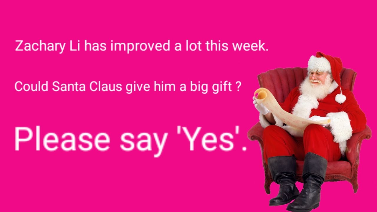 Hope Santa Claus can give us a big gift.Please say 'Yes'.👍🙏👍 - YouTube