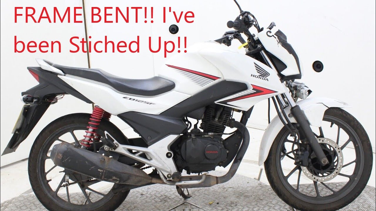 BENT FRAME Honda CB125F fail - YouTube