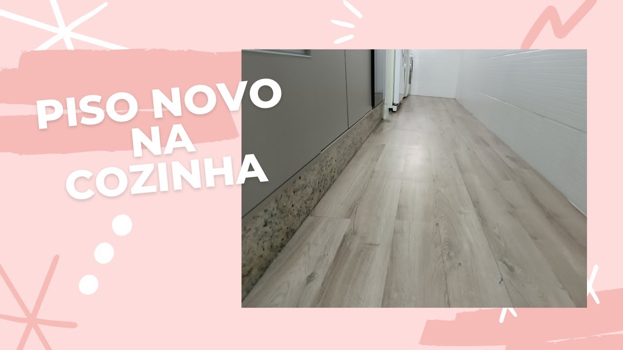 Piso vinílico auto colante na cozinha - YouTube