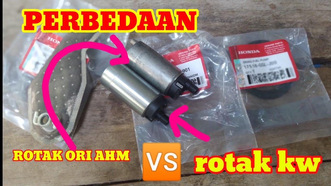 perbedaan ROTAK FUELPUMP BEAT FI ori 🆚 kw //beat esp 2x trouble - YouTube