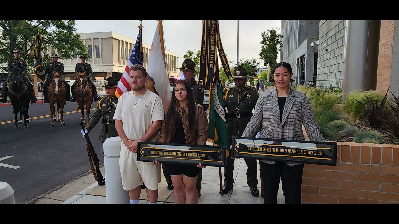Streamer Ceremony for Correctional Officers Scanlan and Cruz - YouTube
