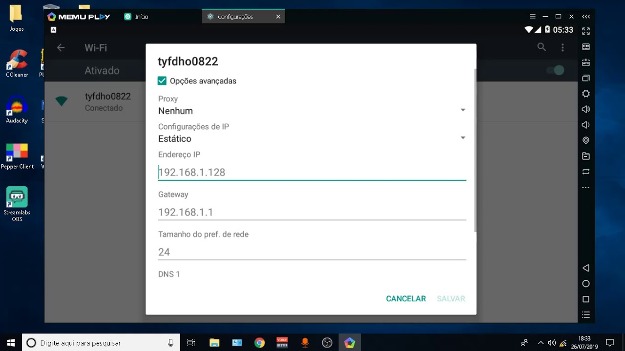 Como resolver erro wifi do Wo MIC. (Fail to connect server) - YouTube