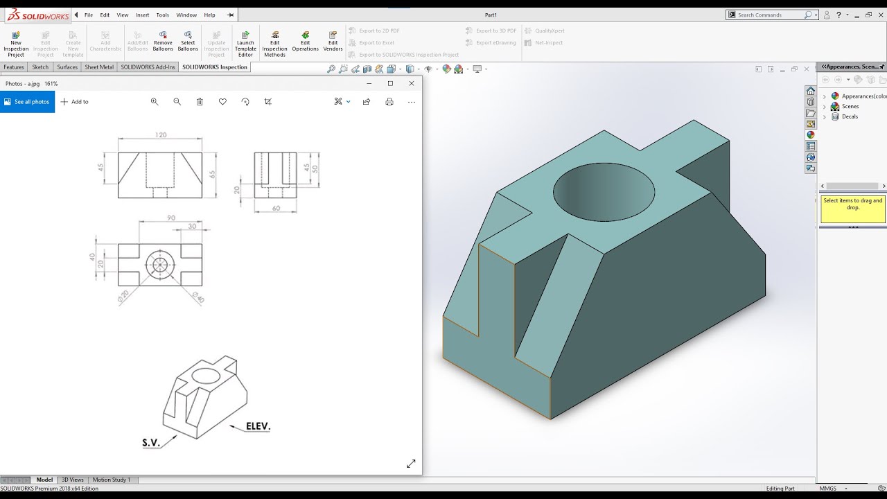 Exercise 2 | how to create a simple block | Solidworks tutorials - YouTube
