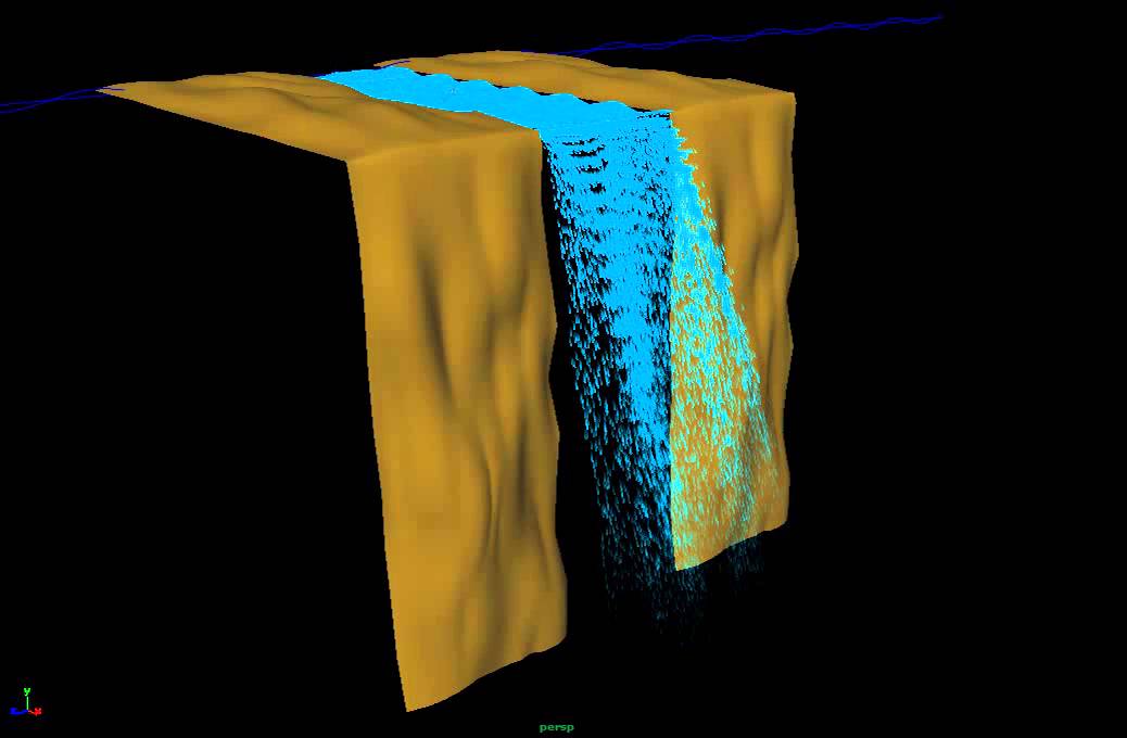 Waterfall Particle Effect - YouTube