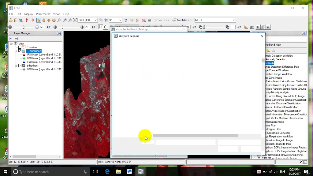Tính NDVI envi 64bit - YouTube