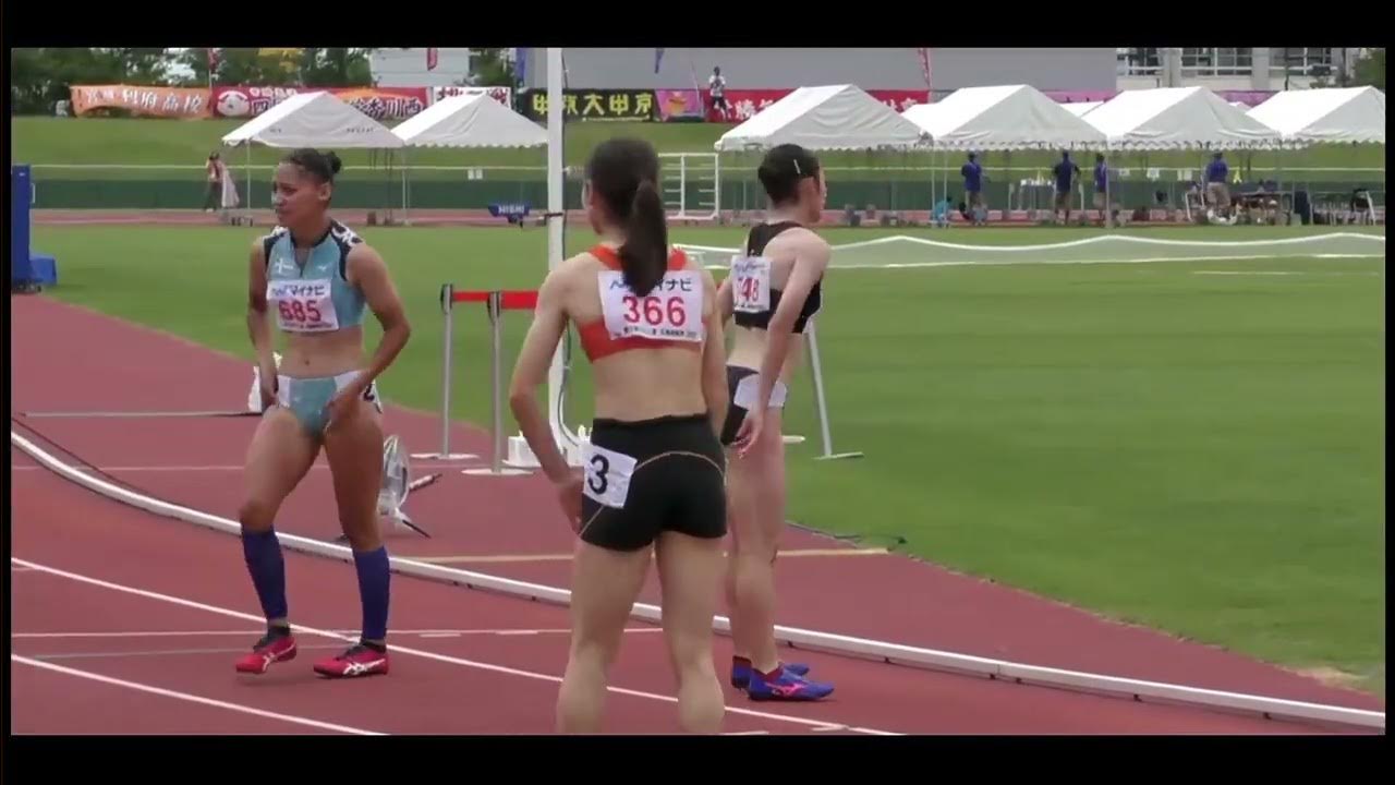 2021年IH 陸上 女子 400m走 決勝 - YouTube