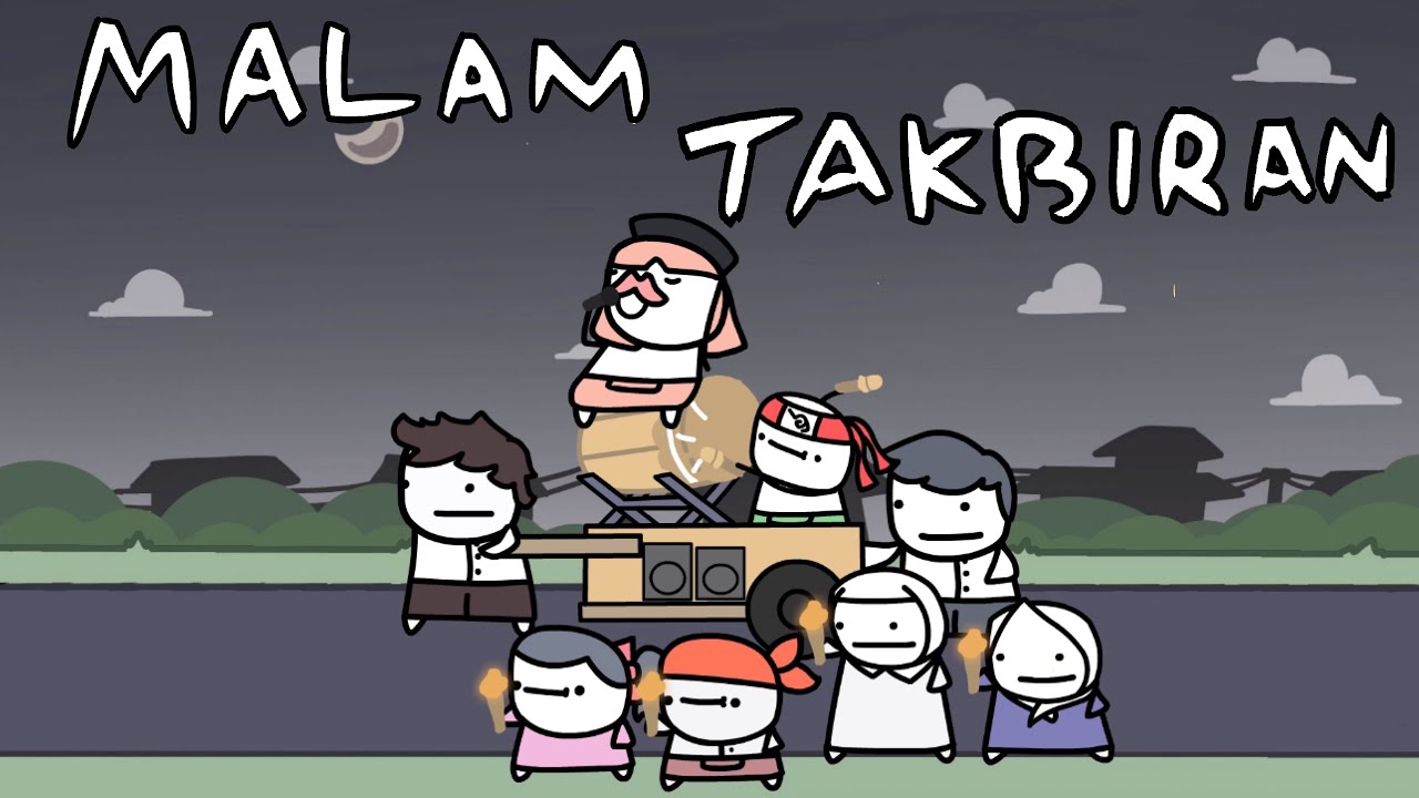 Tipe Tipe Malam Takbiran - Animasi Lebaran - YouTube