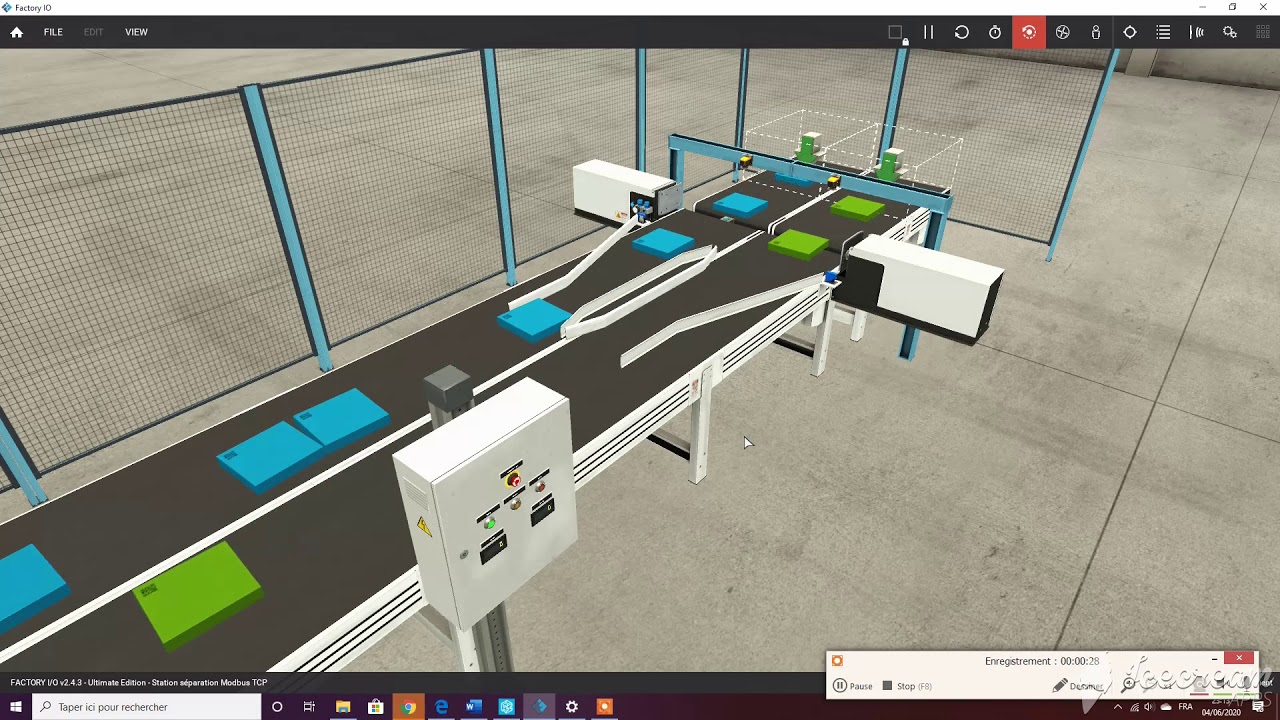 TP automatisme "station de séparation" sur factory IO - YouTube
