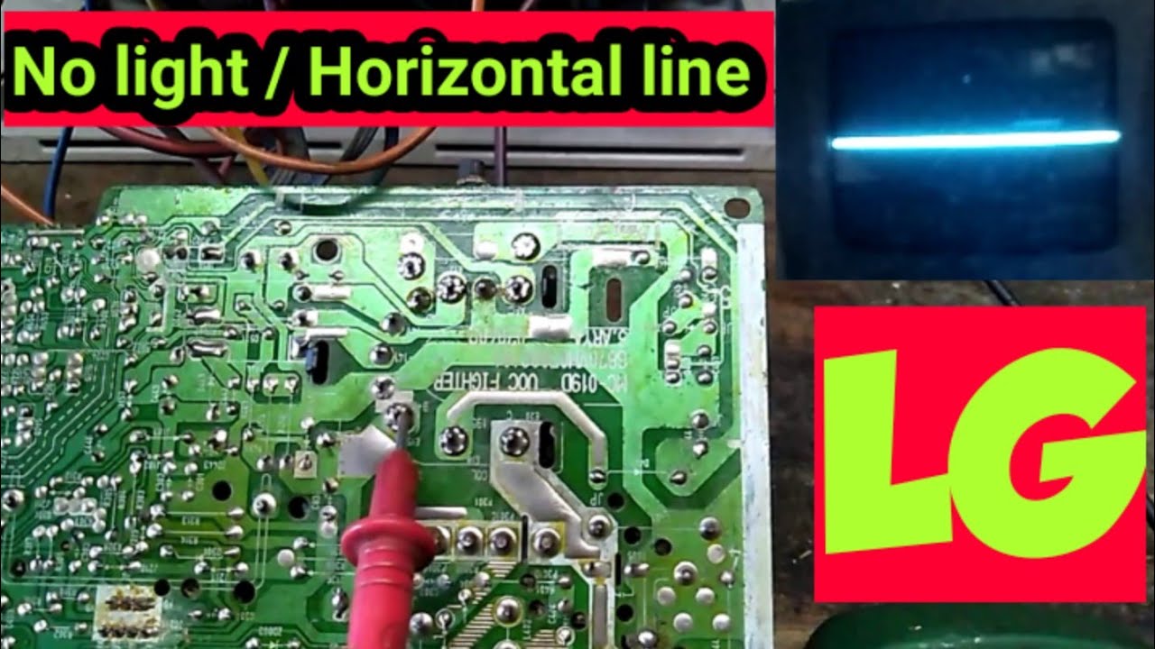 lg-tv-no-light-horizontal-line-problem-repair-youtube