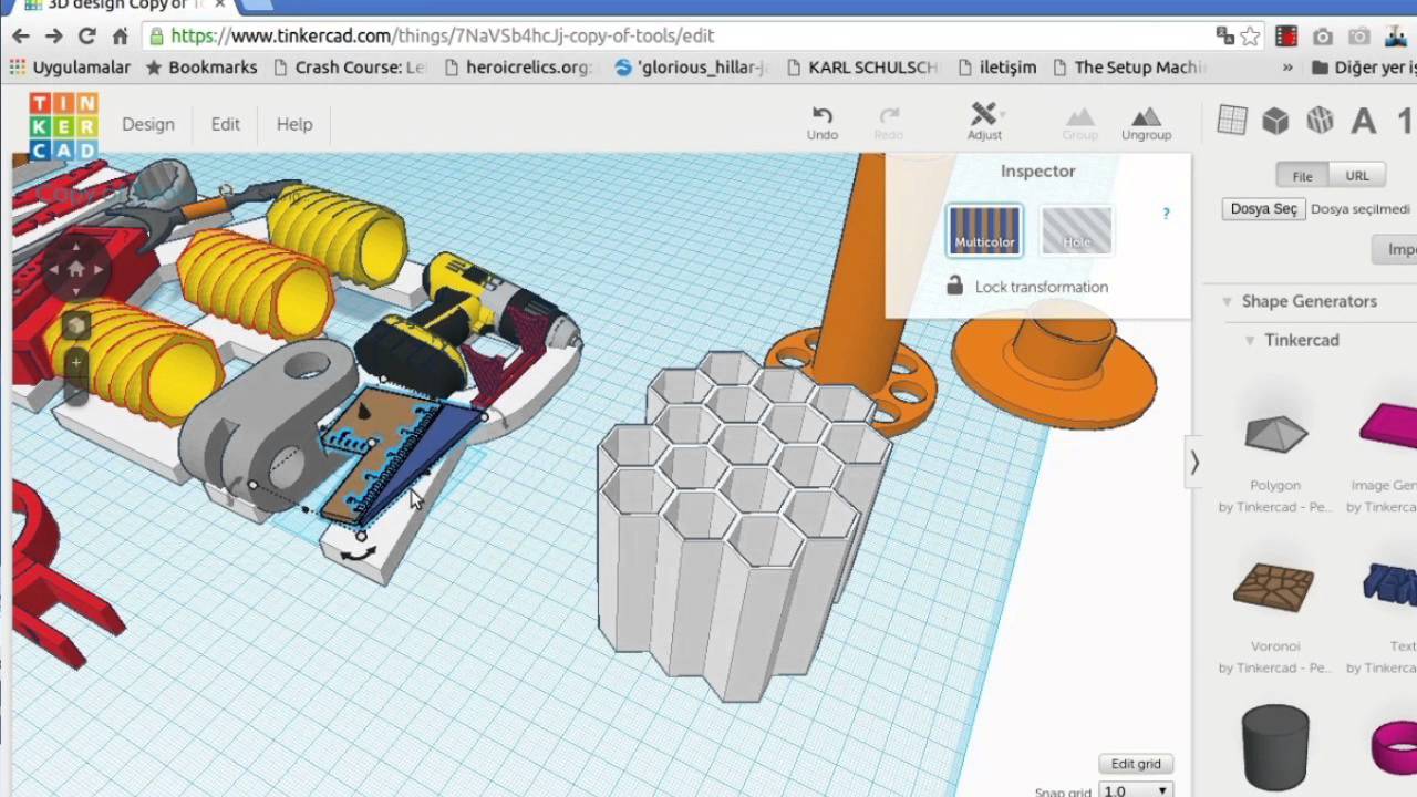 tinkercad makerspace typography with music - YouTube