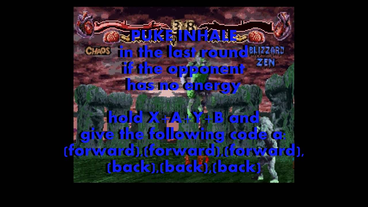 SNES Primal Rage Chaos Fatality Moves - YouTube