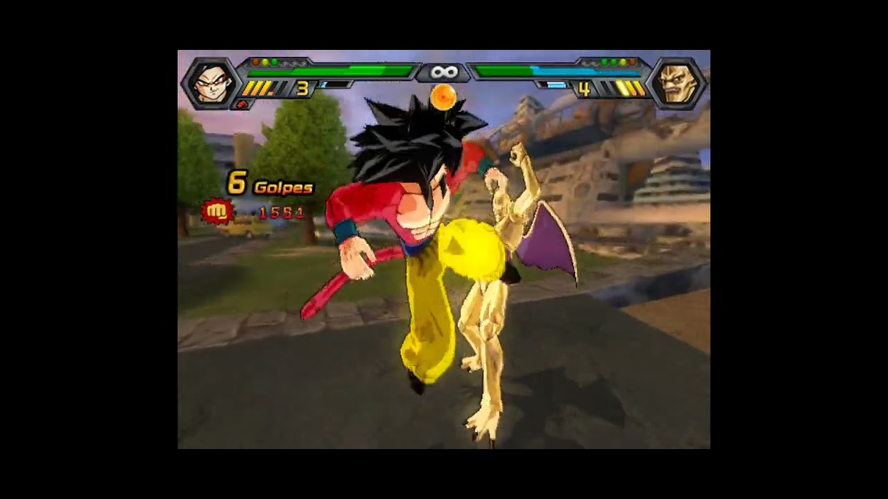 Goku ssj4 vs 4 estrellas DBZ BT4 ANDORID - YouTube
