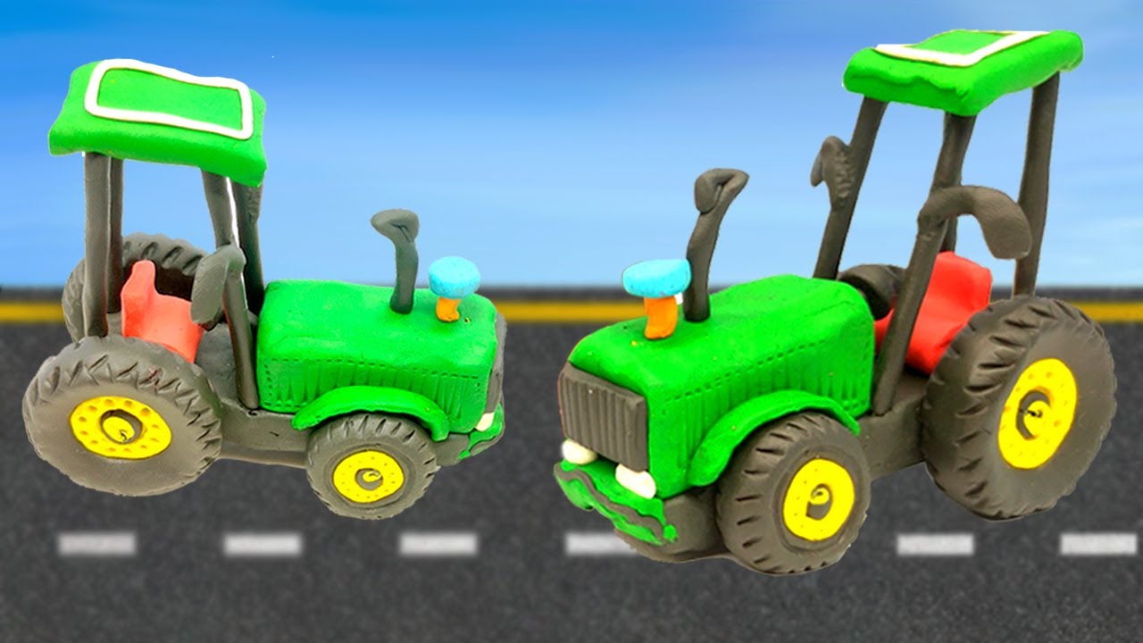 Amazing Polymer Clay Tractor | Clay Tractor animation #ClayQ - YouTube