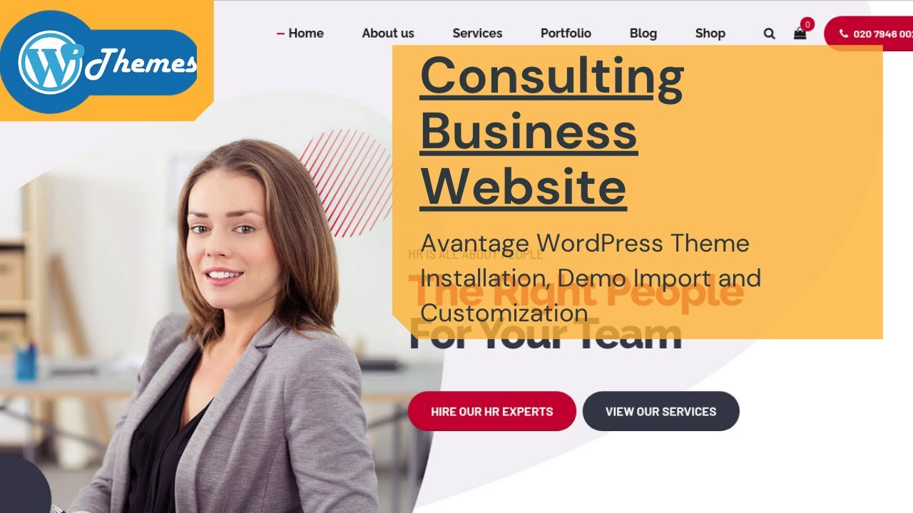Consulting Business Website using Avantage WordPress Theme | Best Theme for Consultant Website ...