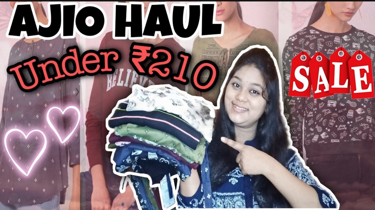 Huge & Affordable Ajio Tops & Sweatshirts starting Rs 120 /Ajio Haul ...
