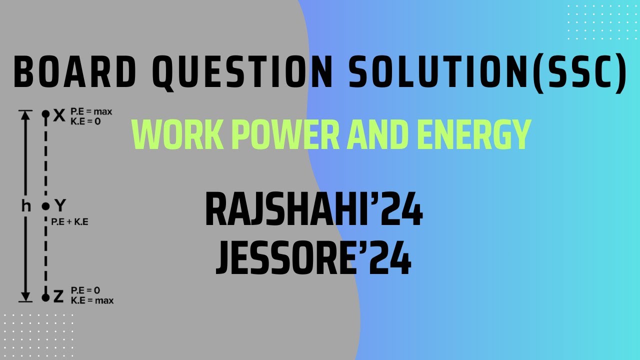 2024 SSC Board Question Solve Physics (Rajshahi and Jessore board ...