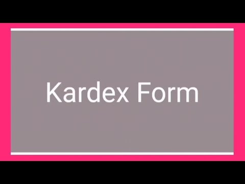 Kardex Form in Nursing - YouTube