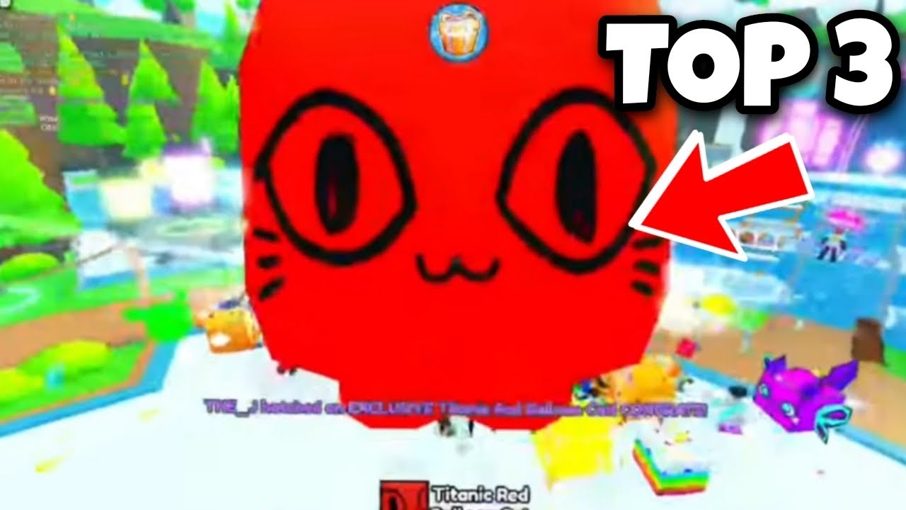 🎈TOP 3 YOUTUBERS HATCHING A TITANIC RED BALLOON CAT! 🎈 Pet Simulator X ...