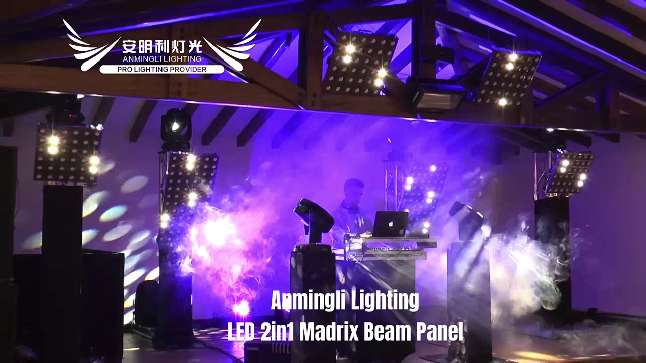 LED 2in1 Matrix Beam Panel - Lighting Projects by Columbia Client - YouTube