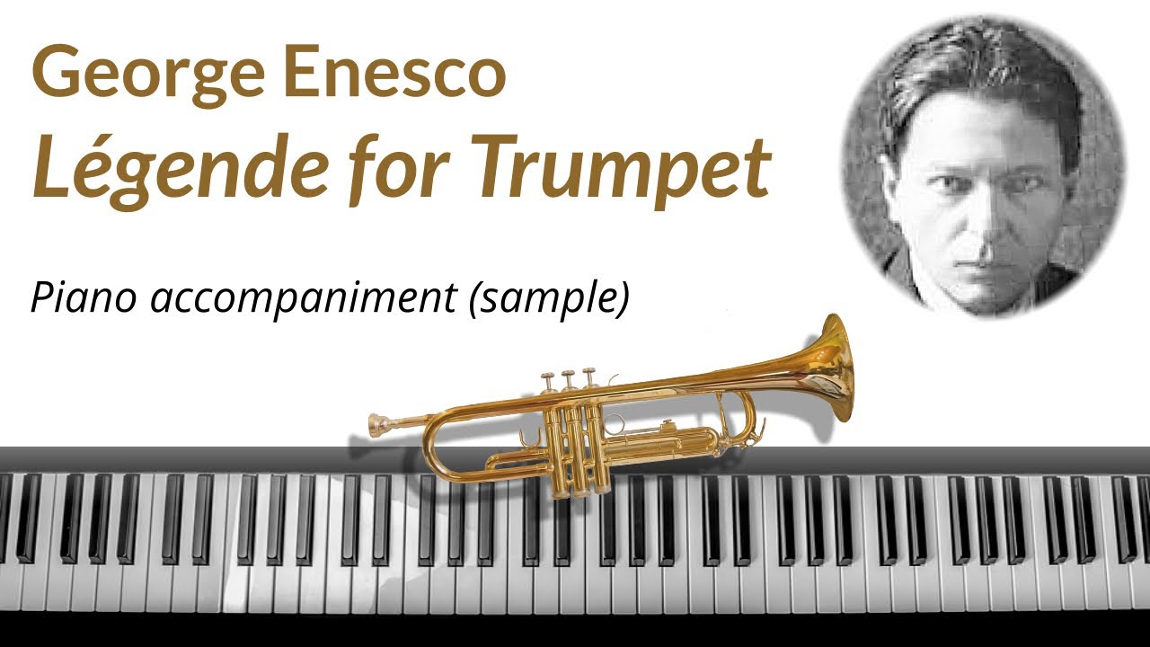 Enesco Legende for Trumpet - piano accompaniment backing track (sample ...