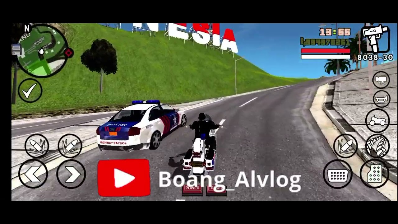 GTA SA Patroll Jalan Perdesaan Kota 🤯 #gta #gtasanandreasandroid # ...