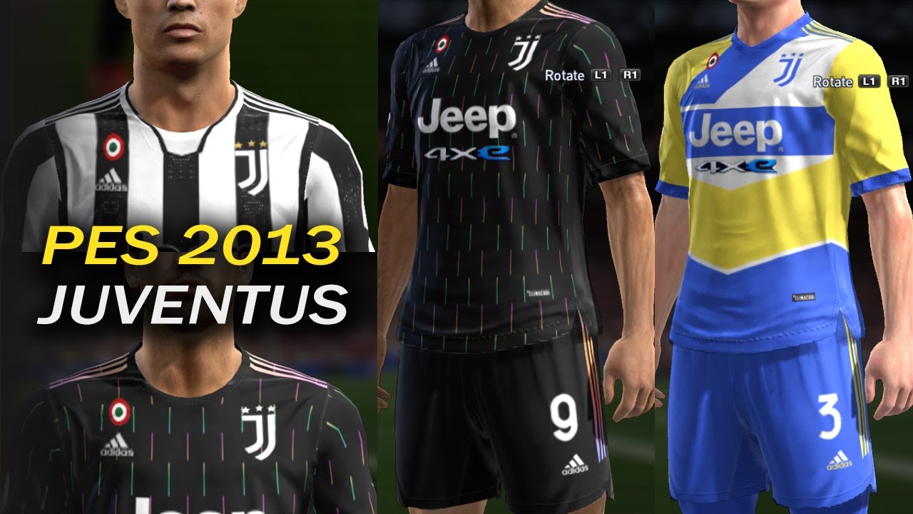 JUVENTUS (Full Kits) - PES 2013 - YouTube