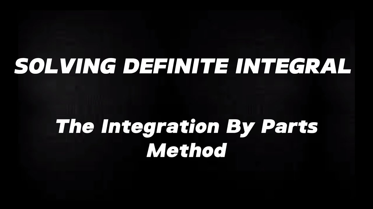INTEGRAL CALCULUS | Solving Definite Integral Involving IBP by Jericho ...