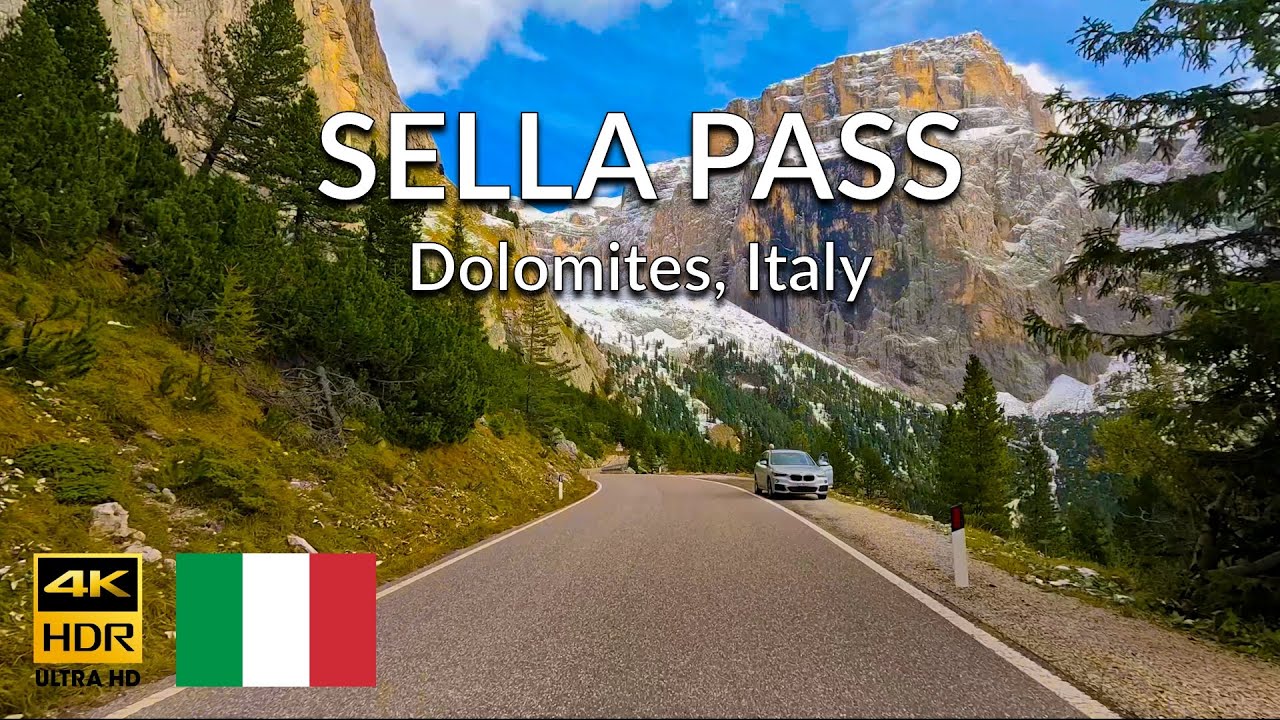 🇮🇹 4K Driving the SELLA PASS in ITALY | Scenic Drive | #scenicdrive # ...