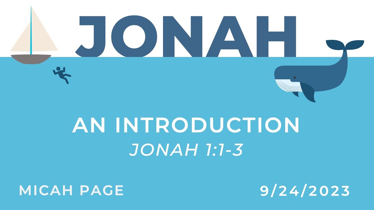 Jonah: An Introduction - YouTube
