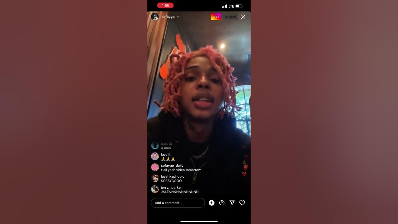 Sofaygo IG live 10/17/22 playing songs etc - YouTube