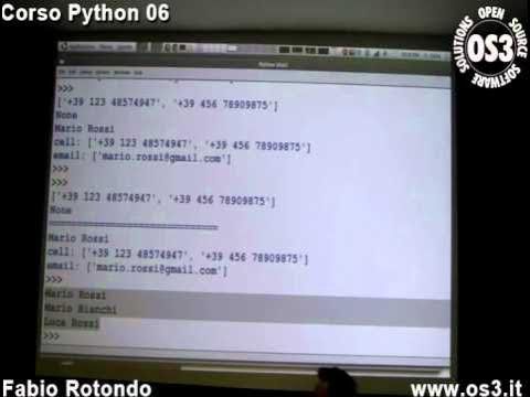 Corso Programmazione e Python - Lezione 6 - YouTube