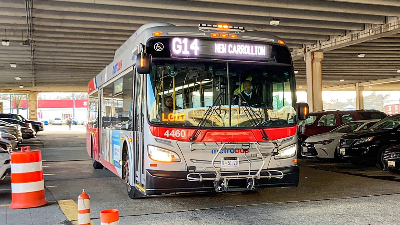 WMATA 2019 New Flyer XD40 4460 on Route G14 - YouTube