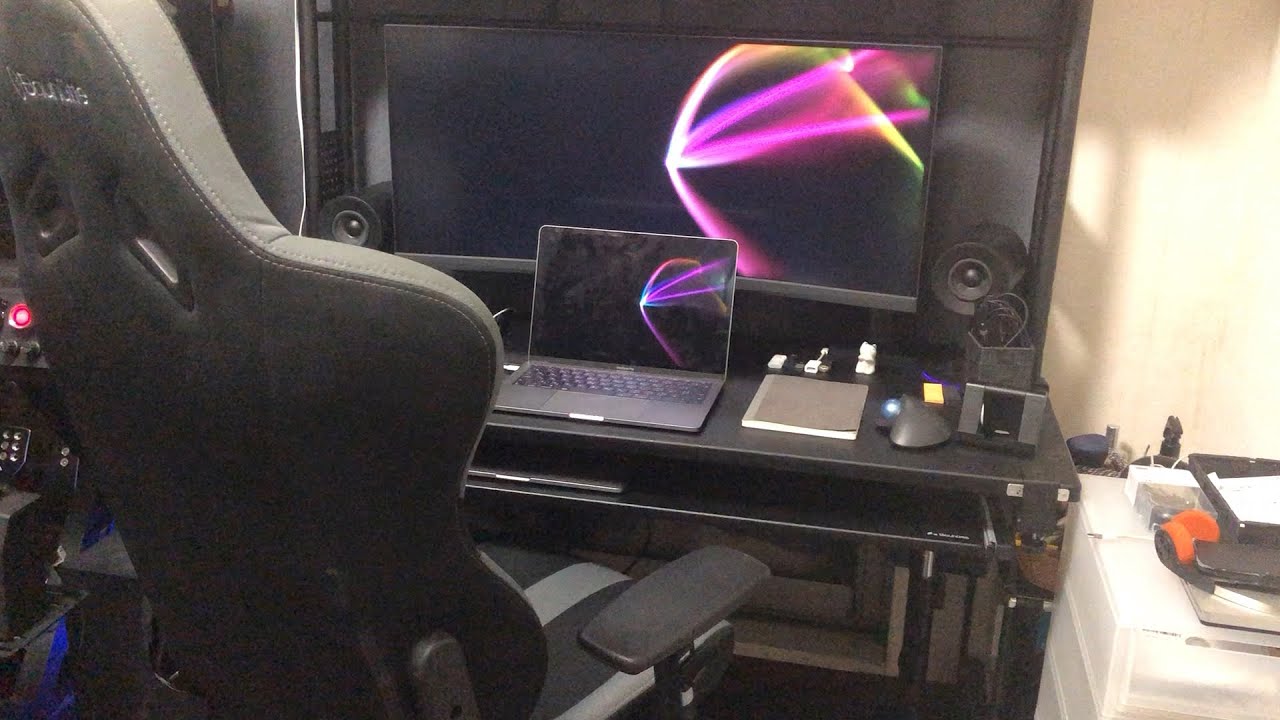 My Working Desk Transforms Flight Sim Cockpit Quickly - YouTube