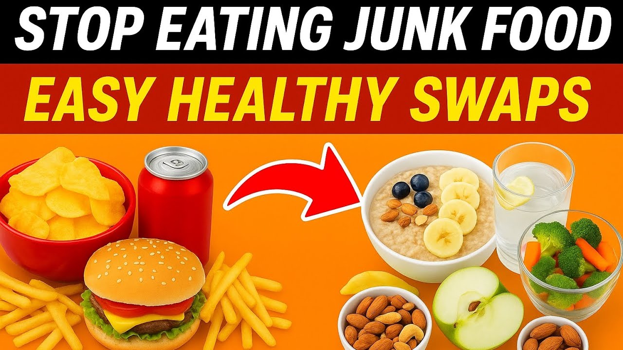 Stop Eating Junk Food- Easy Healthy Swaps - YouTube