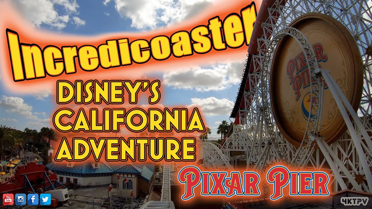 Disney California Adventure Park - Incredicoaster - POV complete ride ...