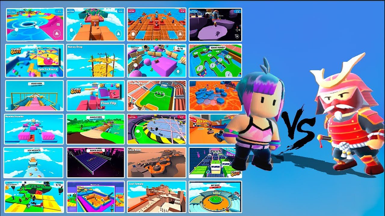 ALL MAPS BOY vs GIRL Tournament Stumble Guys - YouTube