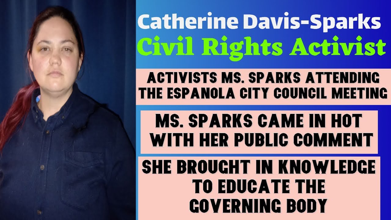 Catherine Davis-Sparks Resident of Espanola. Civil Rights Activist ...