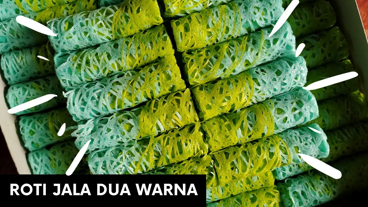 ROTI JALA DUA WARNA - YouTube