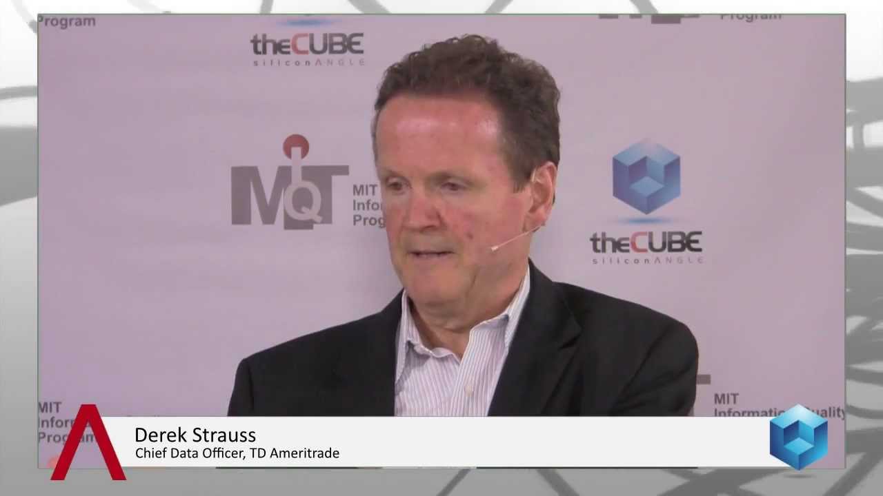 Derek Strauss, Ameritrade - MIT Information Quality 2013 - #MIT #CDOIQ #theCUBE - YouTube