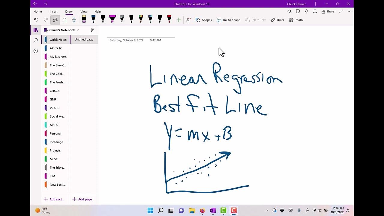 The Math of Linear Regression Forecasting - YouTube