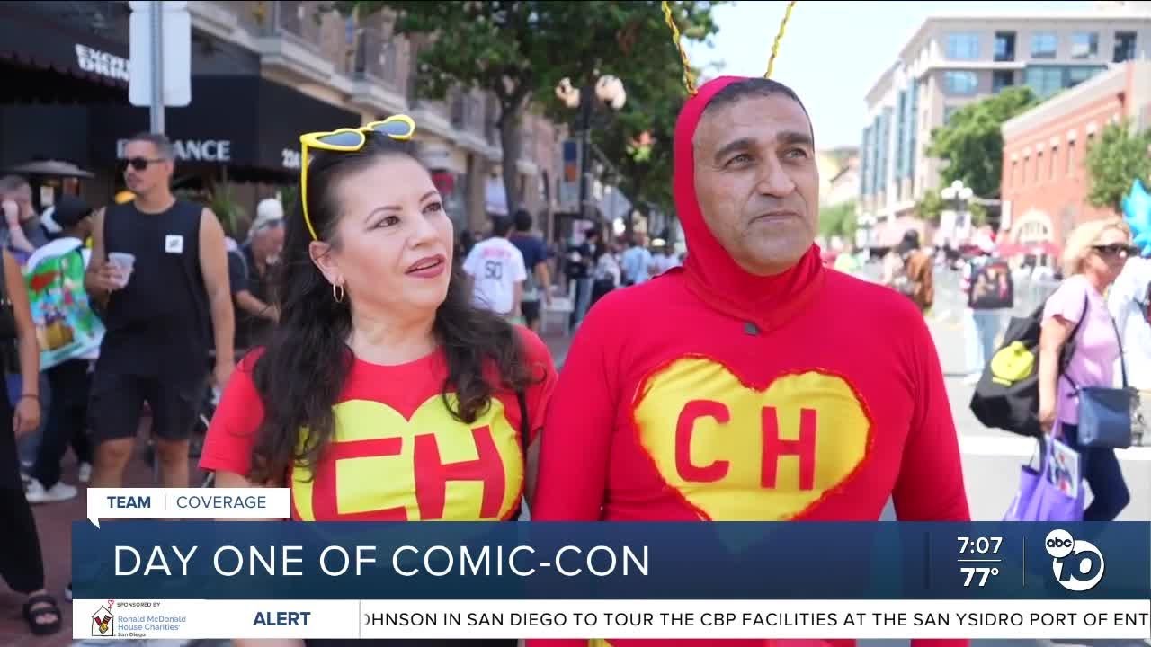 Day one of Comic-Con - YouTube