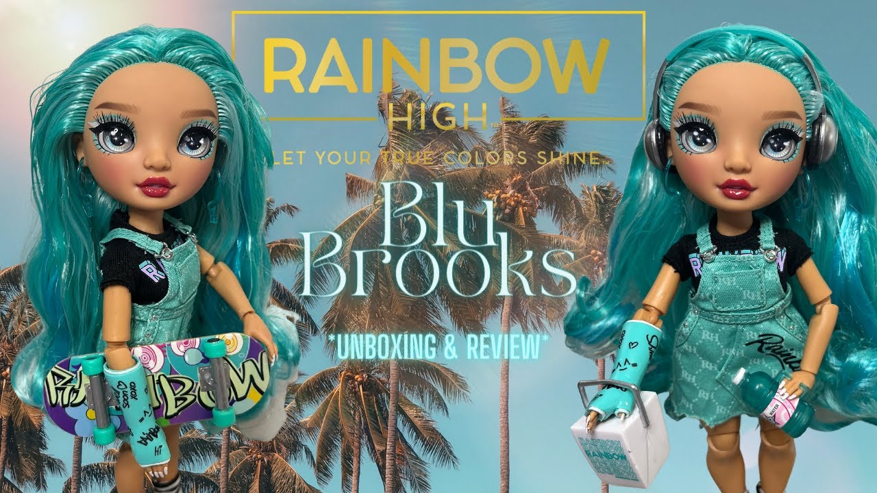 Rainbow High - New Friends - * Blu Brooks * - Unboxing & Review - YouTube
