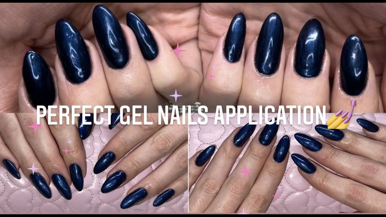 PERFECT GEL APPLICATION ON LONG NATURAL NAILS 🌸 - YouTube