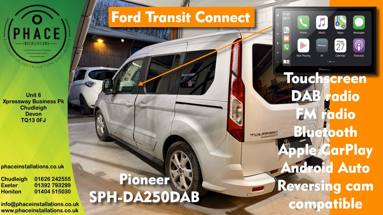 Ford Transit Connect - Pioneer stereo upgrade for Apple CarPlay ...